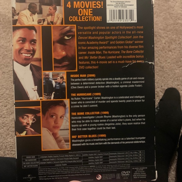 Media | Denzel Washington Spotlight Collection Dvds | Poshmark